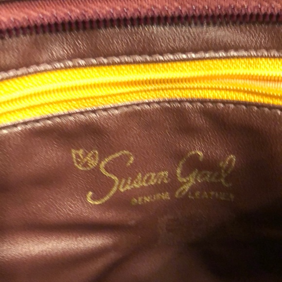 Susan Gail | Bags | Susan Gail Burgundy Quilted Leather Crossbody ...